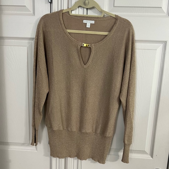 New York & Company | Tops | Metallic Gold Top | Poshmark